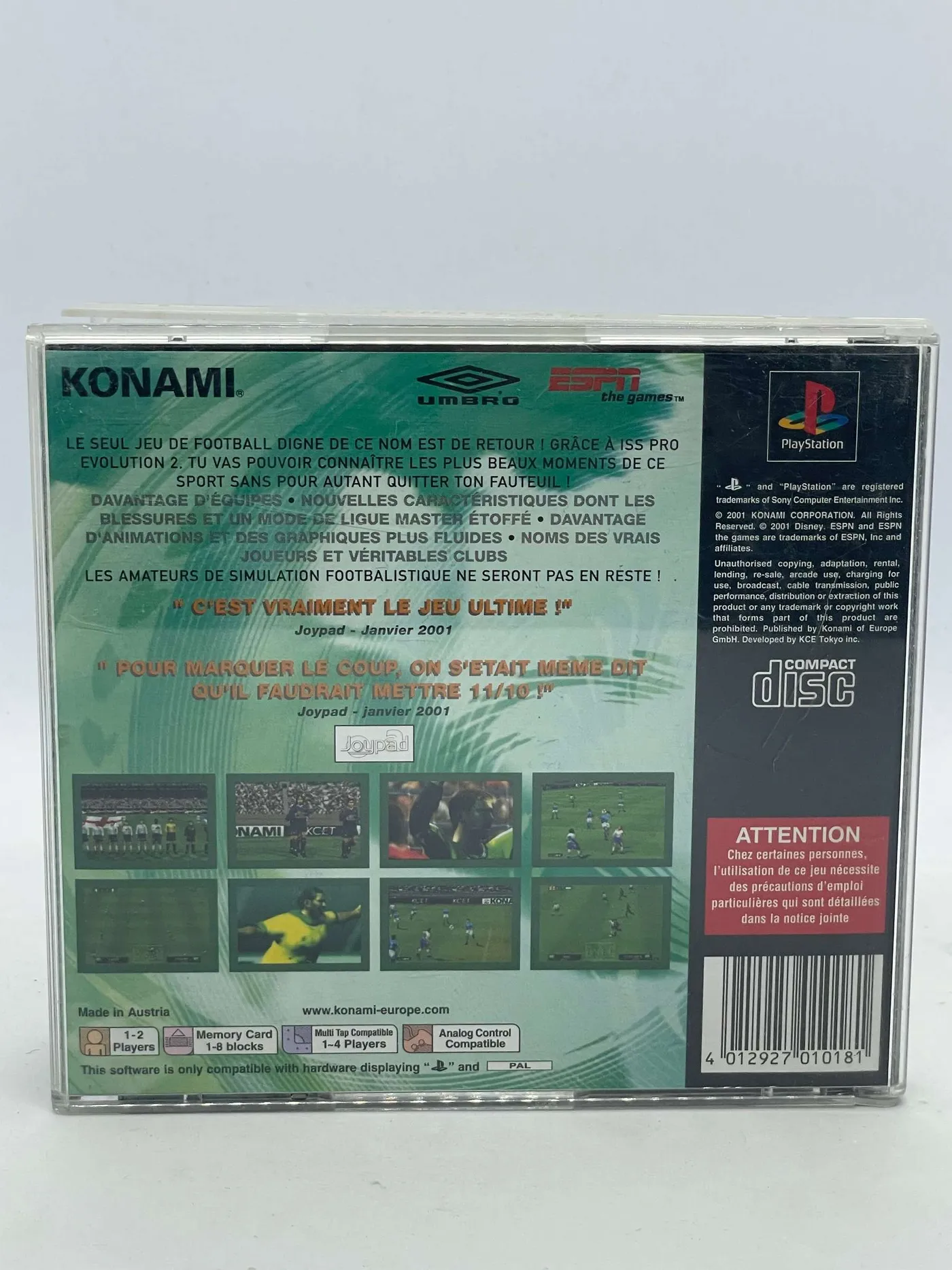 ISS Pro Evolution 2 PS1 PSX - PlayStation 1 | Retrobroker