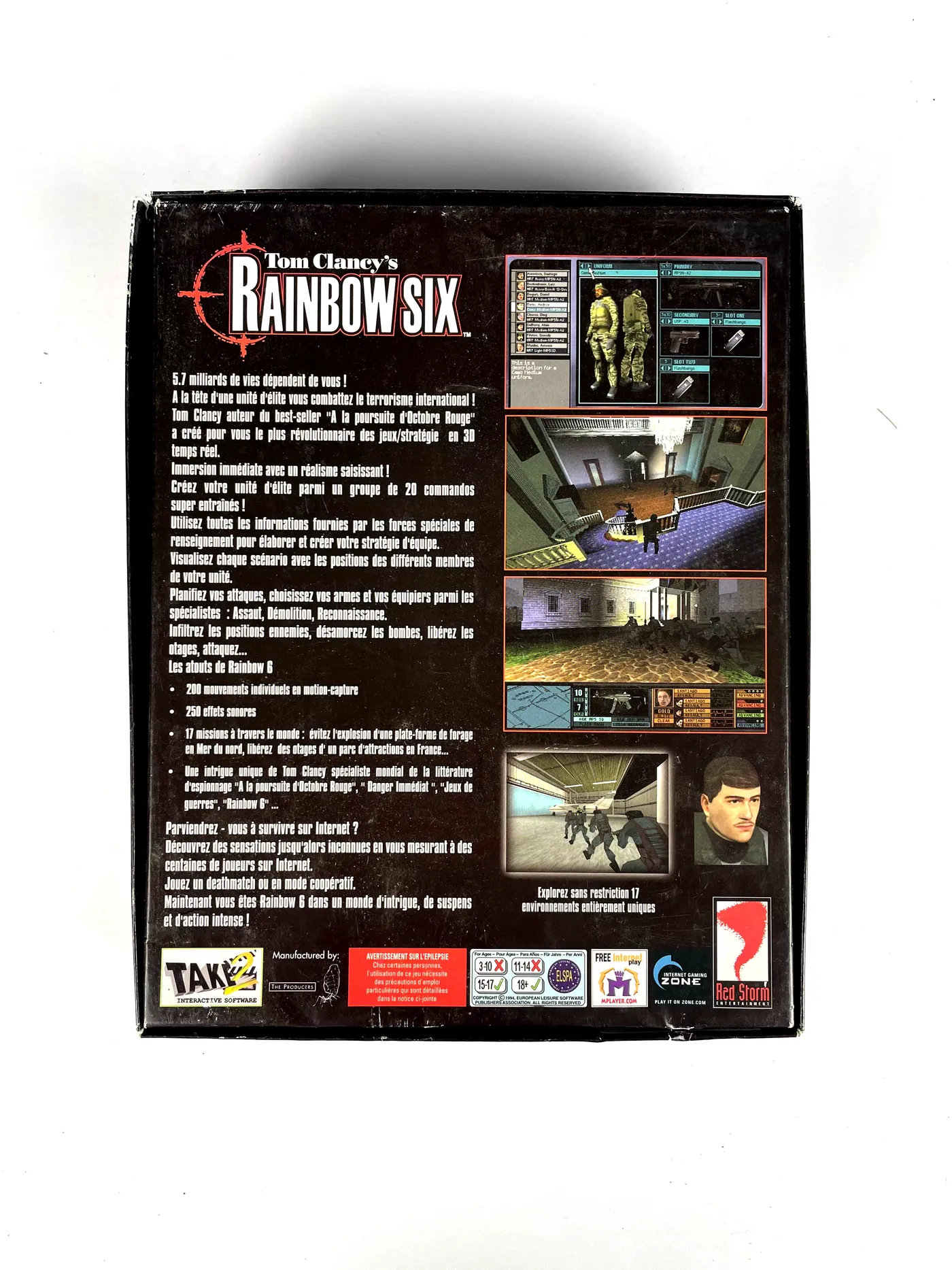 Tom Clancy's Rainbow Six PC Big Box - PC Games | Retrobroker