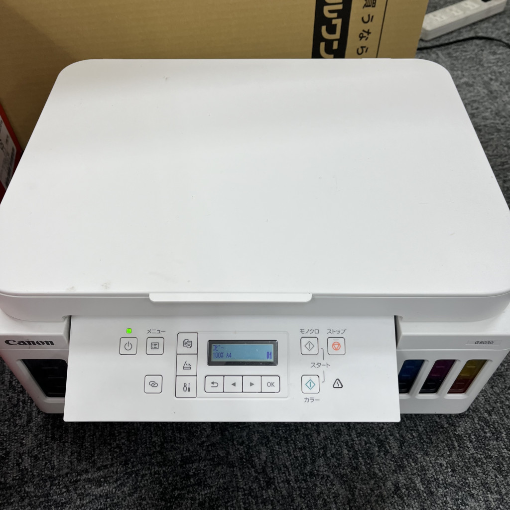 日本代購代標第一品牌【樂淘letao】－115557 Canon キャノン インクジェット複合機 G6030 白 ホワイト 説明書有 保存箱有