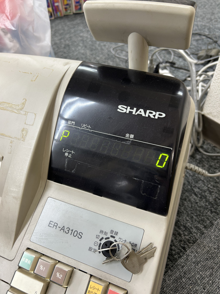 日本代購代標第一品牌【樂淘letao】－【149236】レジ SHARP シャープ 電子レジスター レジ ER-A310S-W 【ジャンク品】