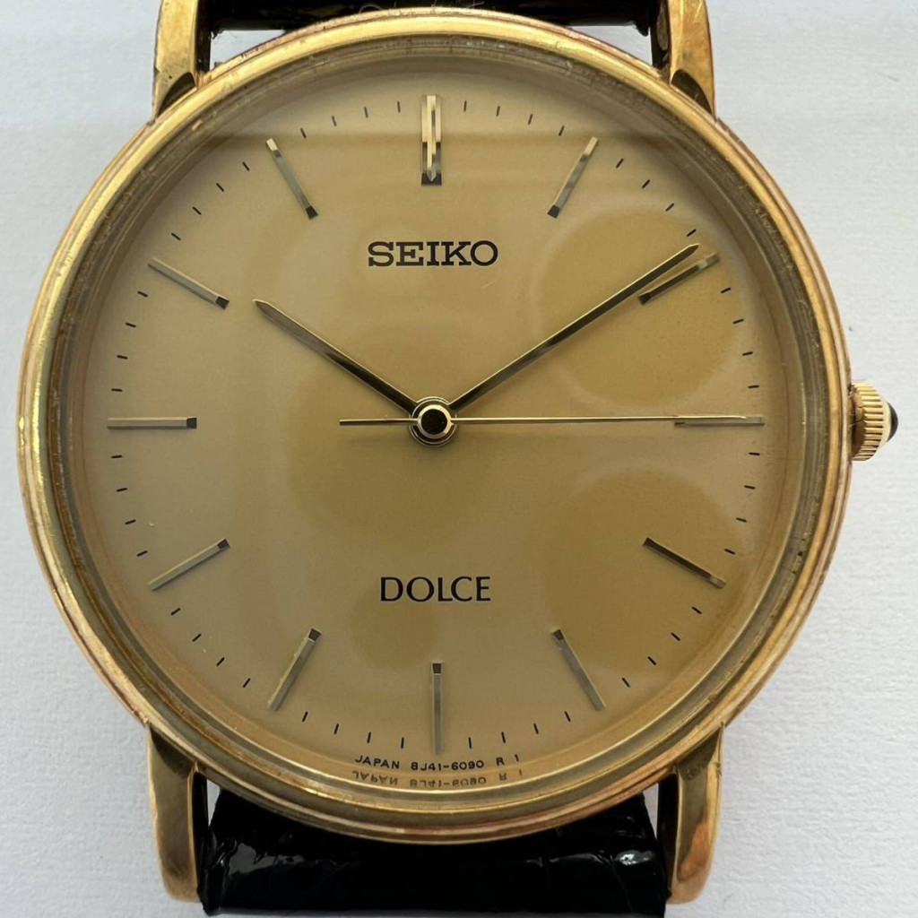 SEIKO セイコー DOLCE ドルチェ メンズ 腕時計 18KT 金無垢 SEIKO セイコー DOLCE ドルチェ メンズ 腕時計 18KT 金無垢
