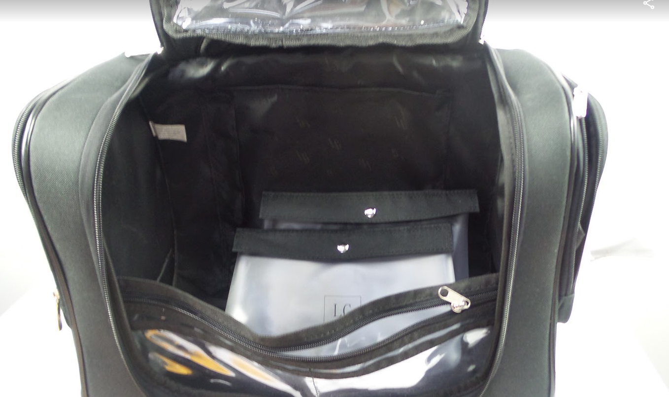 Lori Greiner Weekender Travel Bag With Set Of 2 Toiletry Bags Black Jender