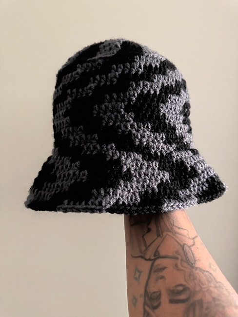 Kamado's make photo for Wavy Psychedelic Crochet Bucket Hat