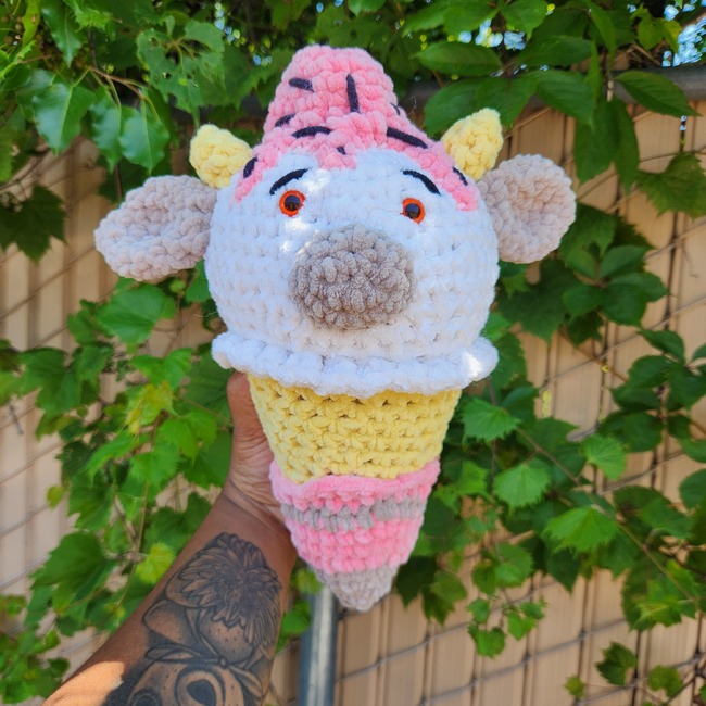 frosout4crochet's make photo for Cow Ice Cream Cone