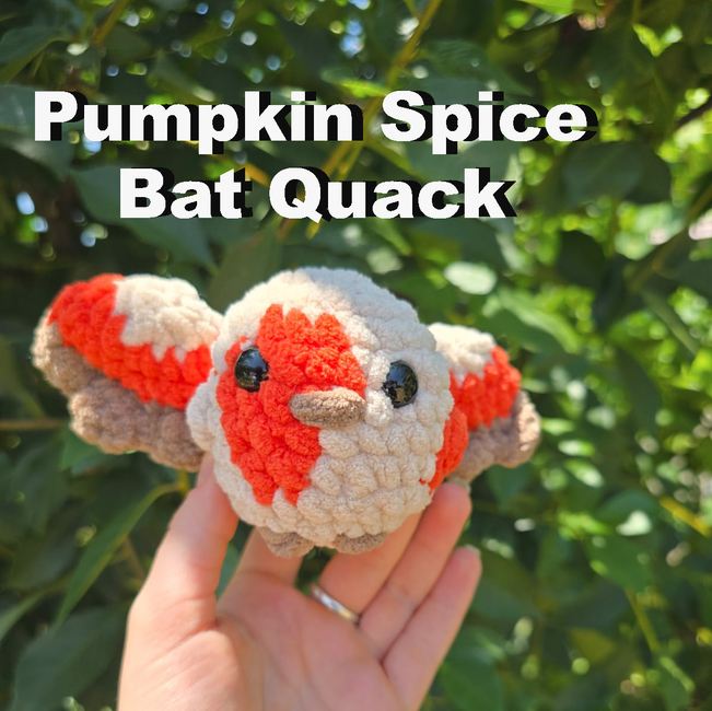 Pumpkin Spice Bat Quack: Crochet pattern | Ribblr
