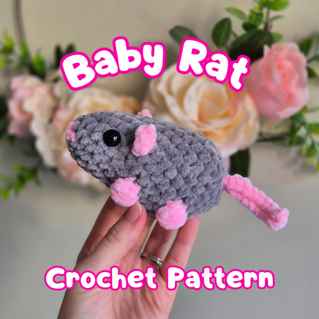 FREE Baby Rat Crochet Pattern: Crochet pattern | Ribblr