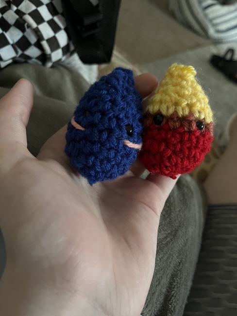 Fire and water sprite: Crochet pattern | Ribblr