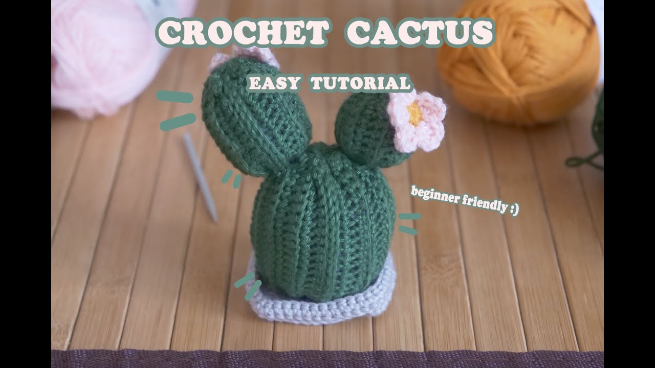 FREE Tutorial for crocheting a cactus: Crochet pattern | Ribblr