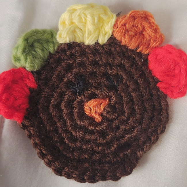 FREE Turkey coaster: Crochet pattern | Ribblr