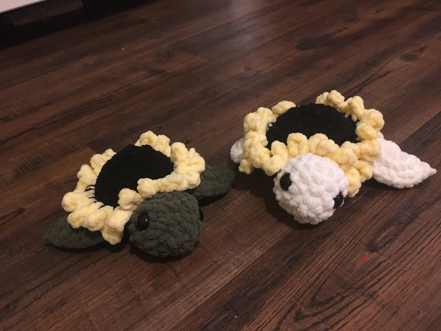 FREE Sun flower turtle: Crochet pattern | Ribblr