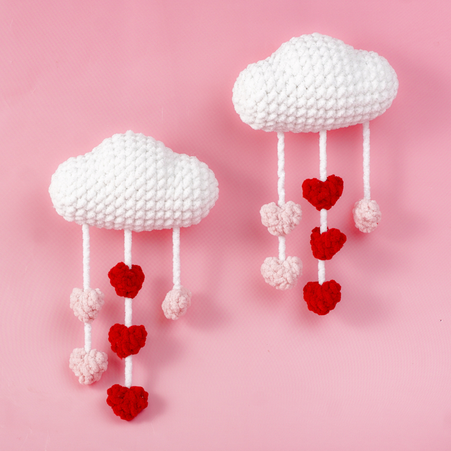 FREE Valentine Cloud Crochet Pattern: Crochet pattern | Ribblr