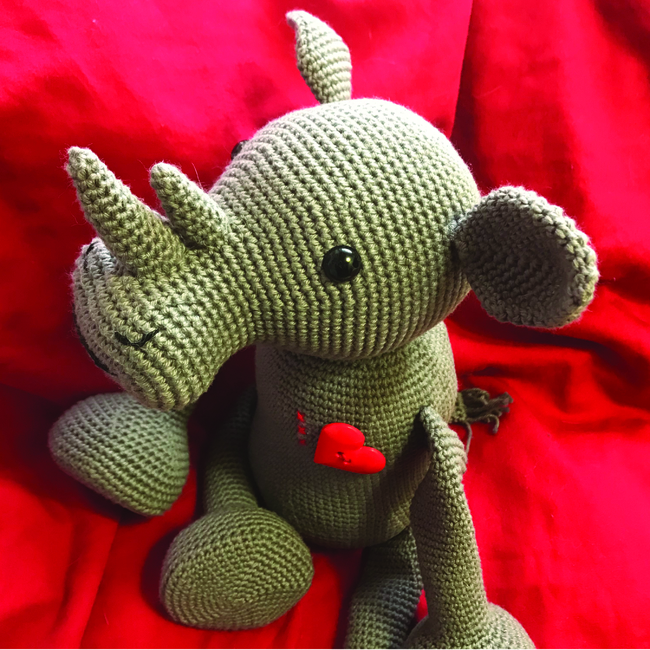 Ruby the Rhino: Crochet pattern | Ribblr
