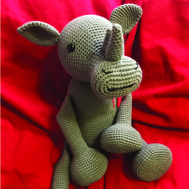 Ruby the Rhino: Crochet pattern | Ribblr