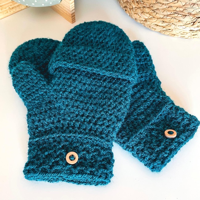 No Sew Convertible Mittens: Crochet pattern | Ribblr