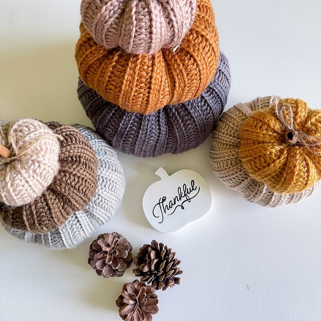 Country Harvest Ribbed Pumpkins: Crochet pattern | Ribblr