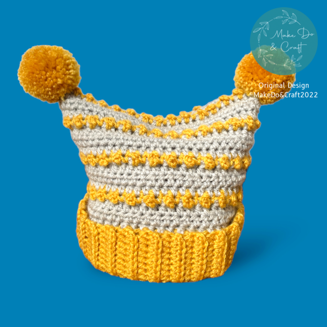 The Bobbly Jester Hat: Crochet pattern | Ribblr