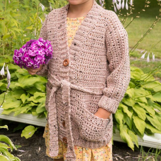 Mini Lakeside Cardigan: Crochet pattern | Ribblr