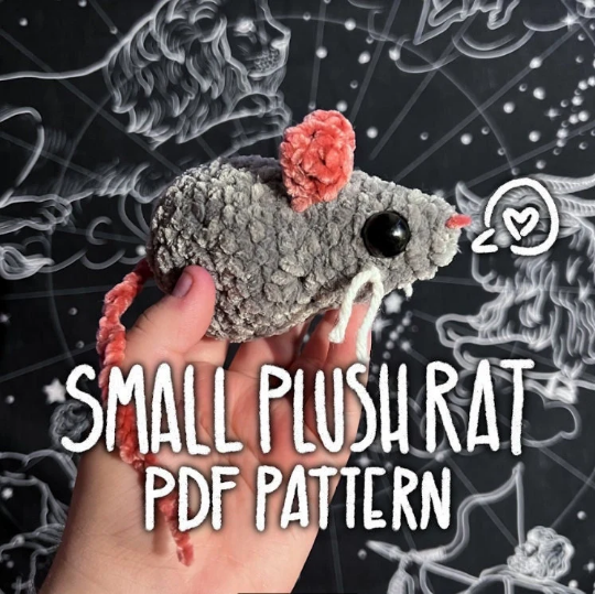 Small Chonky RatMouse Pattern: Crochet pattern | Ribblr