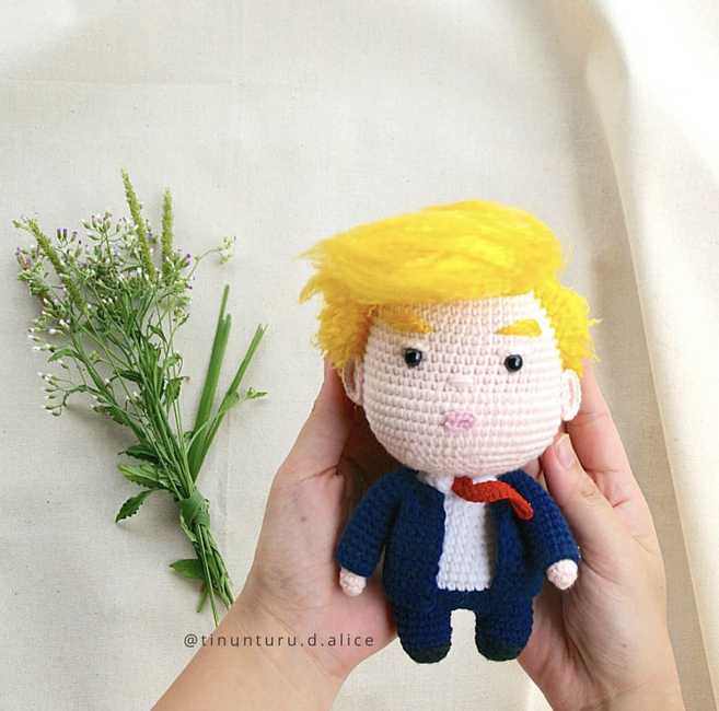 Chibi Donald Trump Crochet: Crochet pattern | Ribblr