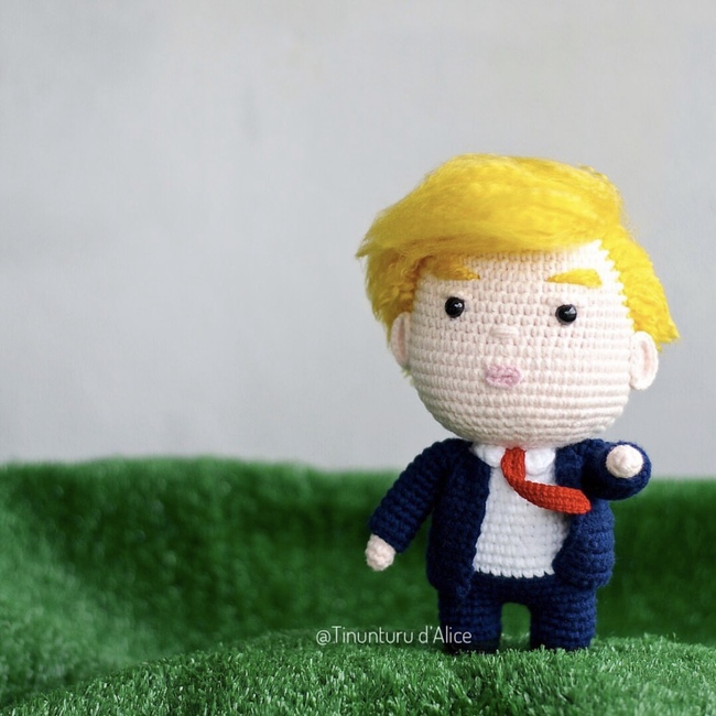 Chibi Donald Trump Crochet: Crochet pattern | Ribblr