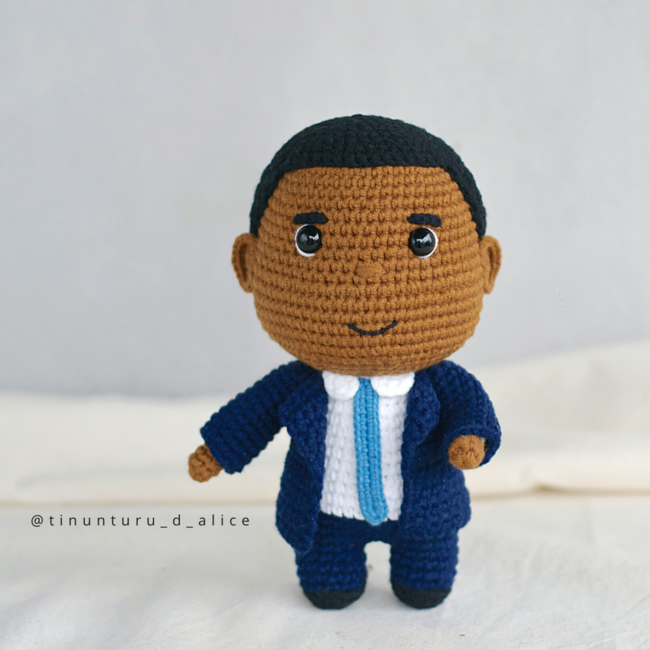 Chibi Barack Obama Crochet: Crochet pattern | Ribblr