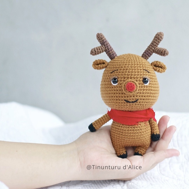 Chibi Rudolph Crochet Pattern: Crochet pattern | Ribblr