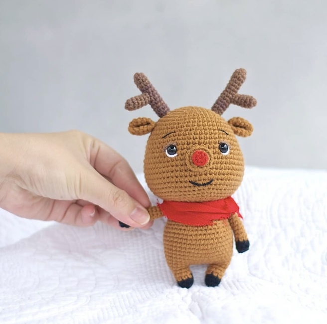 Chibi Rudolph Crochet Pattern: Crochet pattern | Ribblr