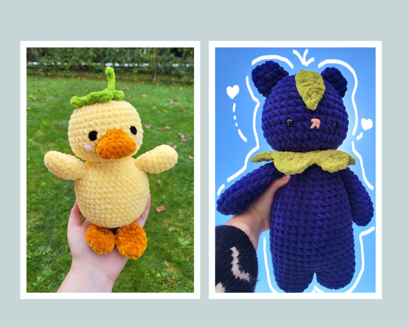 Lucky Duck and BlueBerry pattern: Crochet pattern | Ribblr