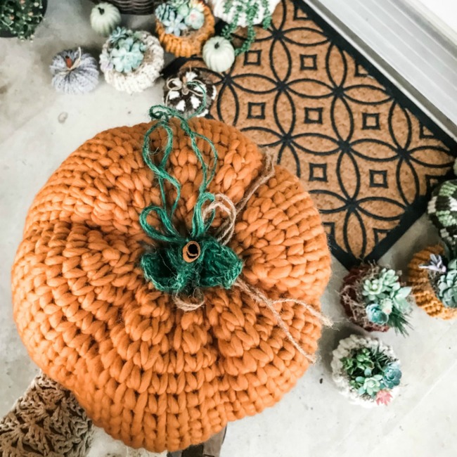 Knit Look Rustic Pumpkin: Crochet pattern | Ribblr