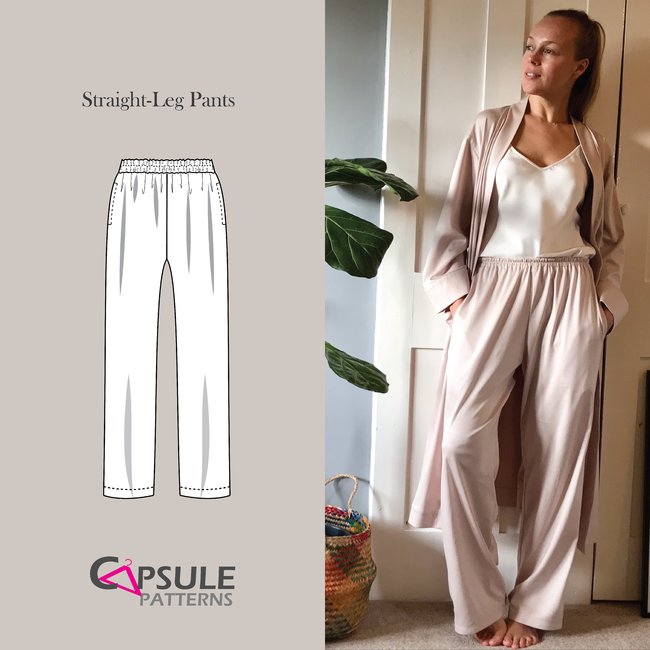 Straight Leg Pants PLUS SIZE: Sewing pattern | Ribblr