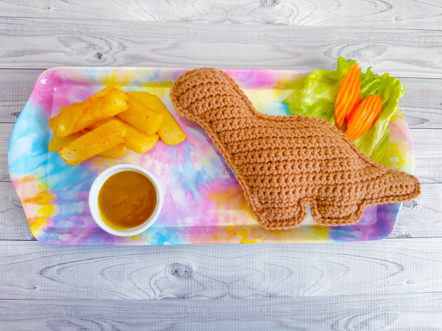 Mini Brontosaurus Dino Nugget: Crochet pattern | Ribblr