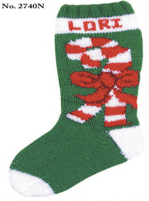 Candy Cane Stockings: Knitting pattern | Ribblr