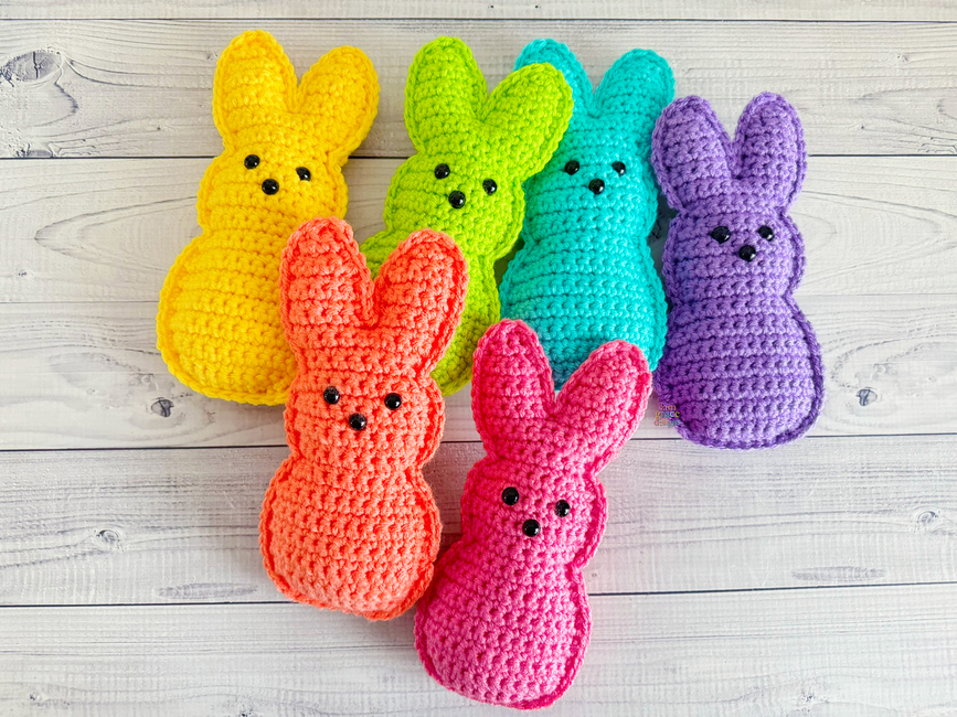 Mini Easter Marshmallow Bunny: Crochet pattern | Ribblr