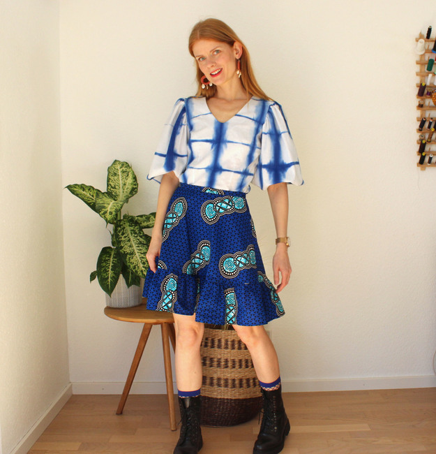 Blouse with statement sleeves: Sewing pattern | Ribblr
