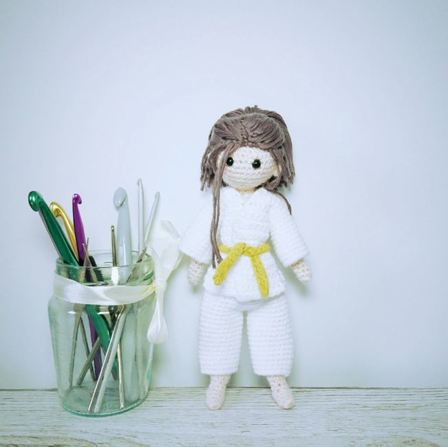 Mika the Karate Girl: Crochet pattern | Ribblr