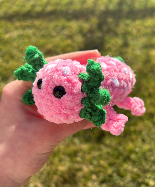 FREE Strawberry Axolotl NoSew: Crochet pattern | Ribblr