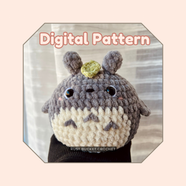 Chonky Totoro: Crochet pattern | Ribblr