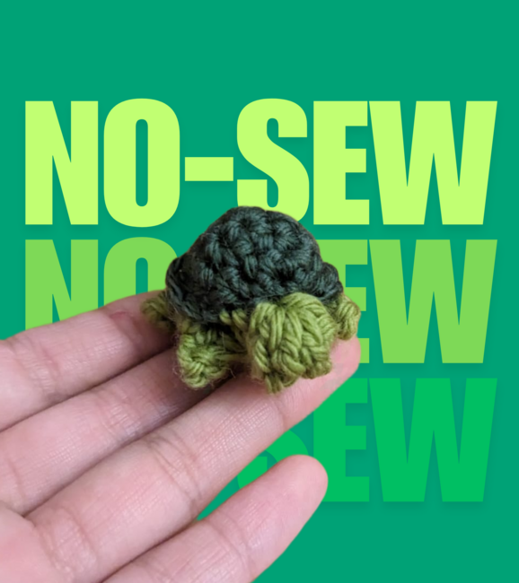 Crochet NoSew Tiny Turtle 2 in 1: Crochet pattern | Ribblr