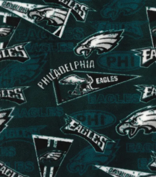 Fabric Traditions Philadelphia Eagles Fleece Fabric Retro by Fabric ...