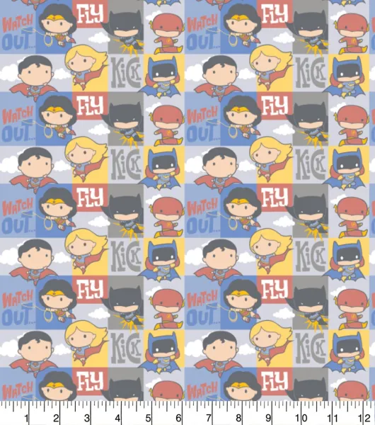 DC Comics Cotton Fabric Heroes in Action | Ribblr x JOANN