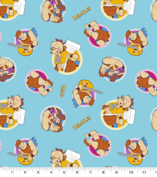 Hercules Badge Cotton Fabric by Disney | Joann x Ribblr