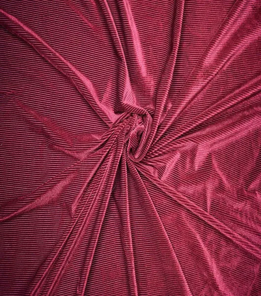Stretch Rib Knit Velvet Tawny Port Fabric | Ribblr x JOANN