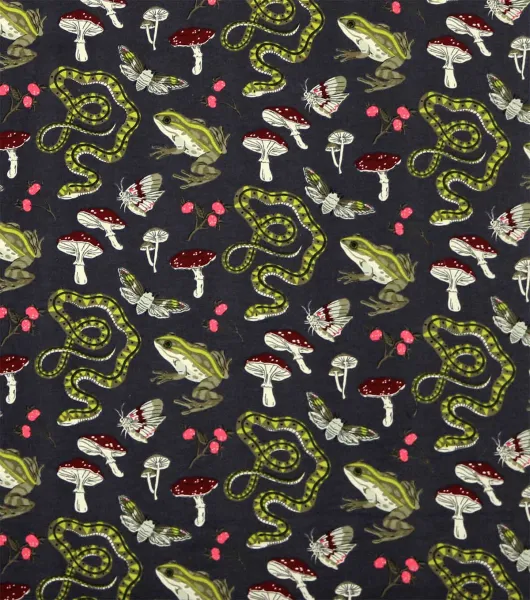Green Frogs & Snakes Super Snuggle Flannel Fabric by Joann | Joann x Ribblr