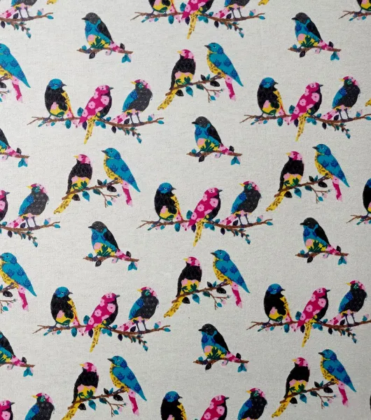 Parrots on Ivory Super Snuggle Flannel Fabric by Joann | Joann x Ribblr