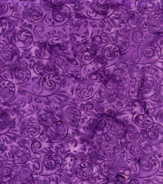 Vines on Purple Batik Cotton Fabric | Ribblr x JOANN