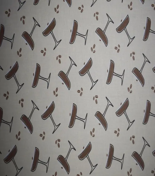 Espresso Martini on Tan Quilt Cotton Fabric by Quilter’s Showcase by ...