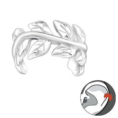 Elegant Silver Vine Ear Cuff