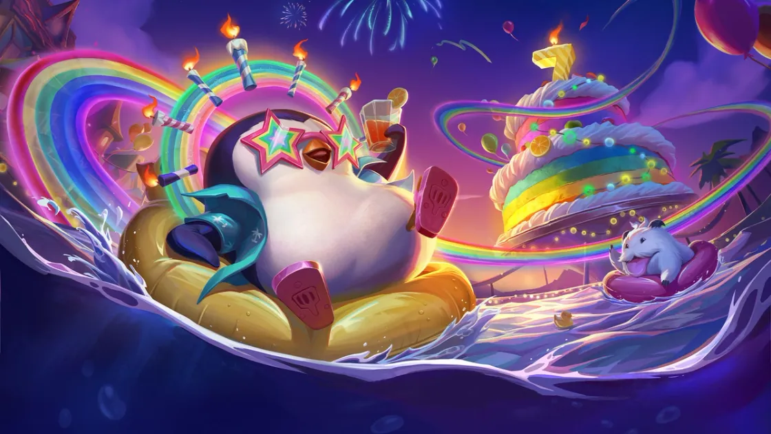 TFT’s 7 Year Bash: Pengu’s Party Returns With 13 New Past-Set | Riot Grove
