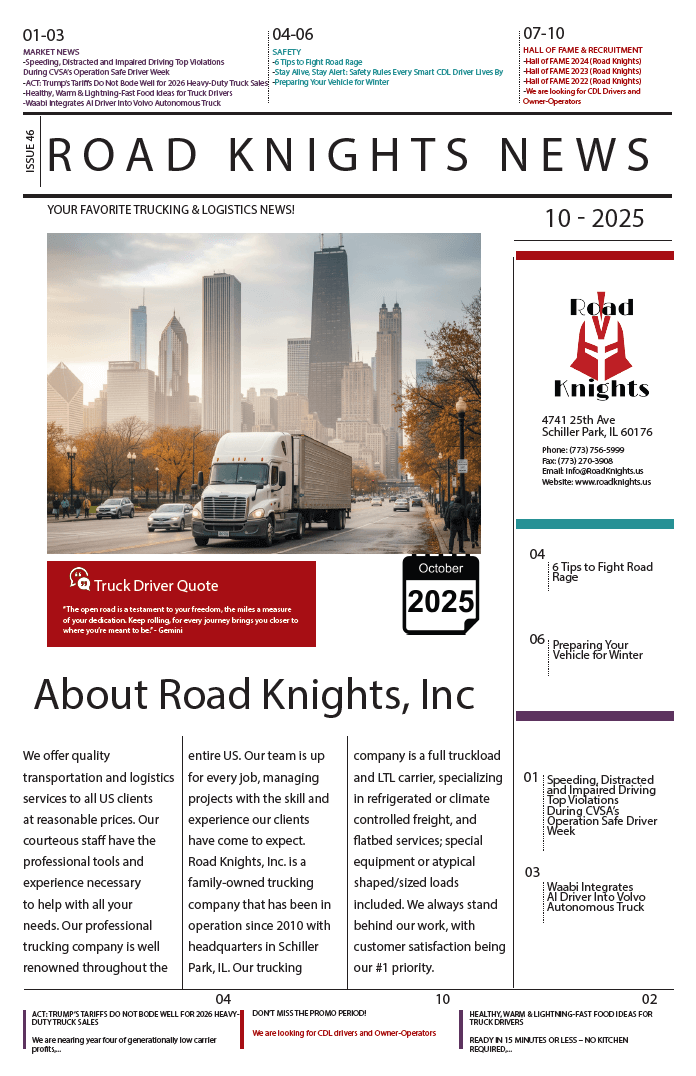 Road Knights Newsletters - Road Knights