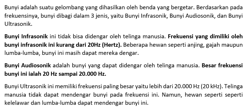 apa itu audiosonik dan infrasonik...